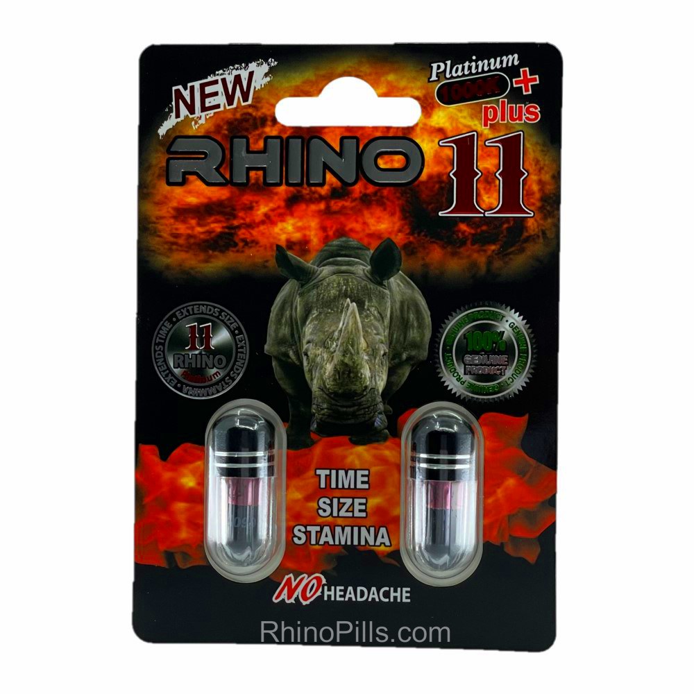 Rhino 11 Platinum Plus 1000K 20 Pills - Rhino Pills